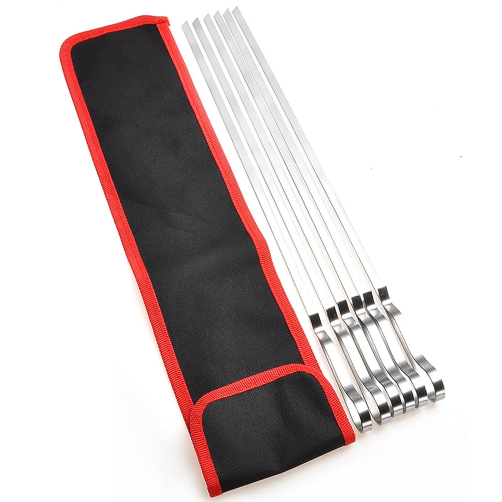 Worgeous 10pcs Stainless Steel Barbecue Resuable Meat Grill Forks BBQ ...