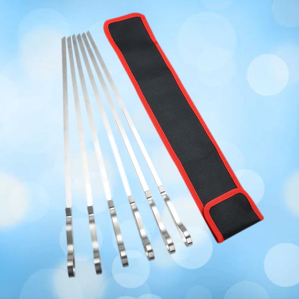 Worgeous 10pcs Stainless Steel Barbecue Resuable Meat Grill Forks BBQ ...
