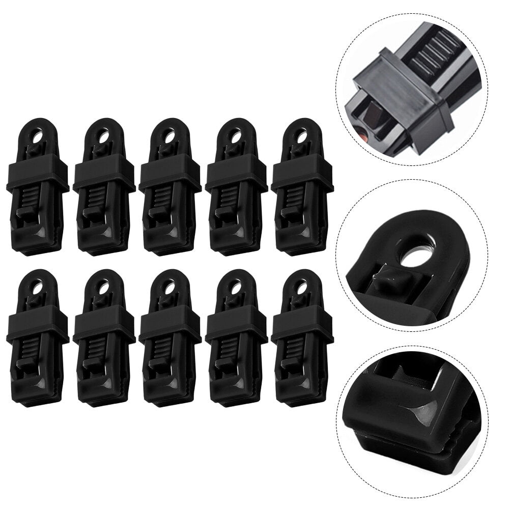 Worgeous 10pcs Tent Canopy Clip Rope Clamps Awning Clips Tool - Walmart.com
