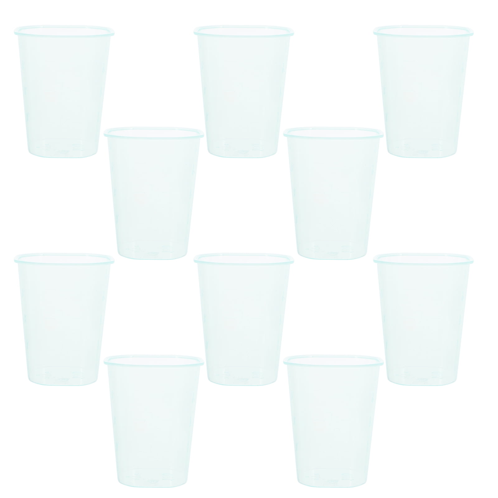 Worgeous 10pcs Graduated Rice Cup Transparent Measuring Cup For Rice ...