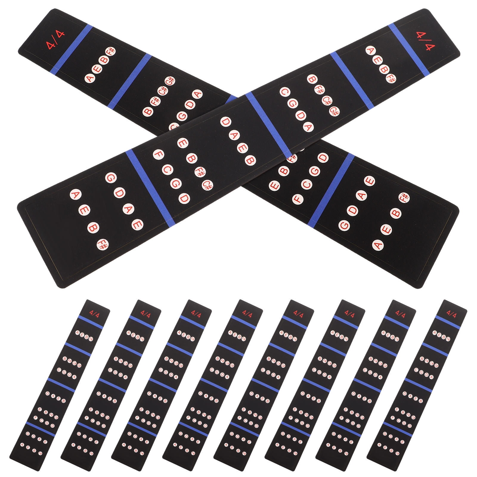Worgeous 10pcs Violin Fingerboard Decals 4/4 Beginner Violin Finger ...