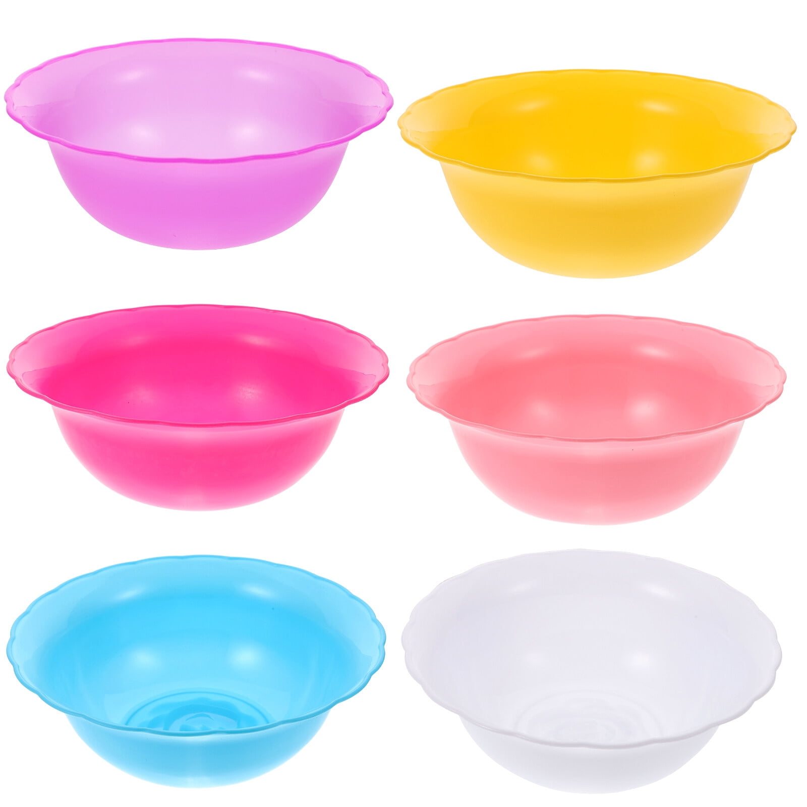 Worgeous 12 Pcs Assorted Color Plastic Kitchen Washing Basin Bathroom ...
