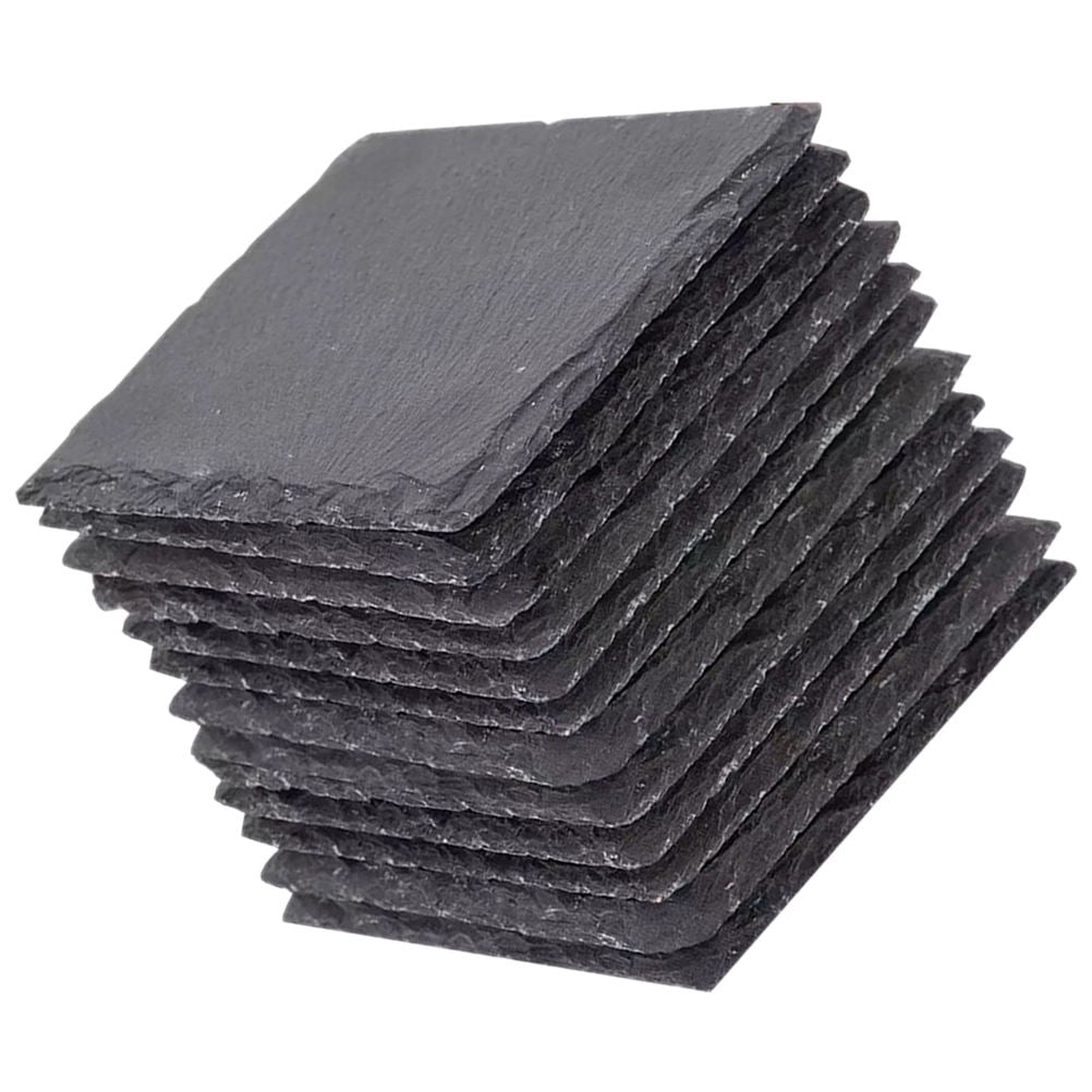 Worgeous 12 Pcs Board Natural Rock Coaster Practical Coasters Gift ...