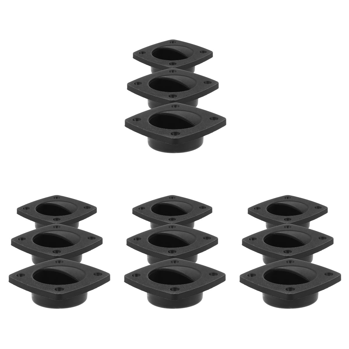 Worgeous 12 Pcs Boat Hatch Handle Marine Cabinet Pull Plastic Flush ...