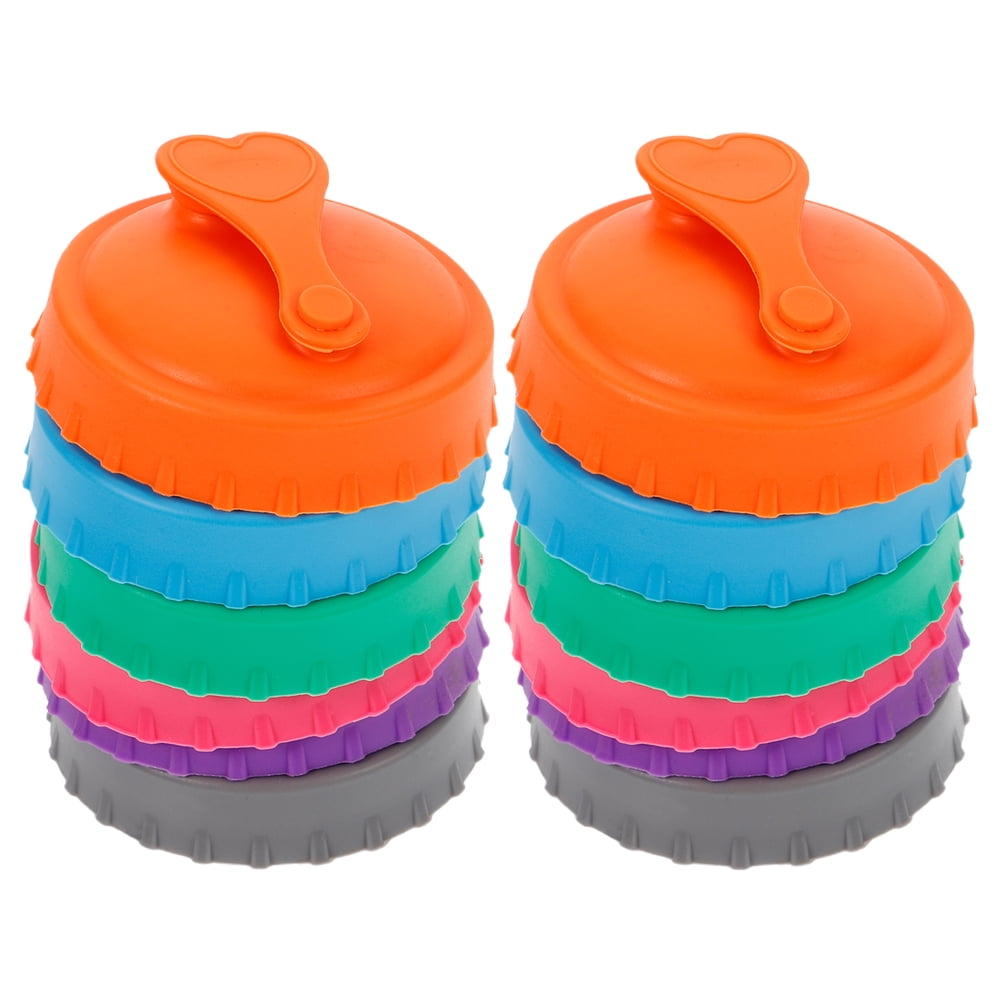 Worgeous 12 Pcs Can Lid Soda Cover Beer Bottle Cap Screen Cabinet ...