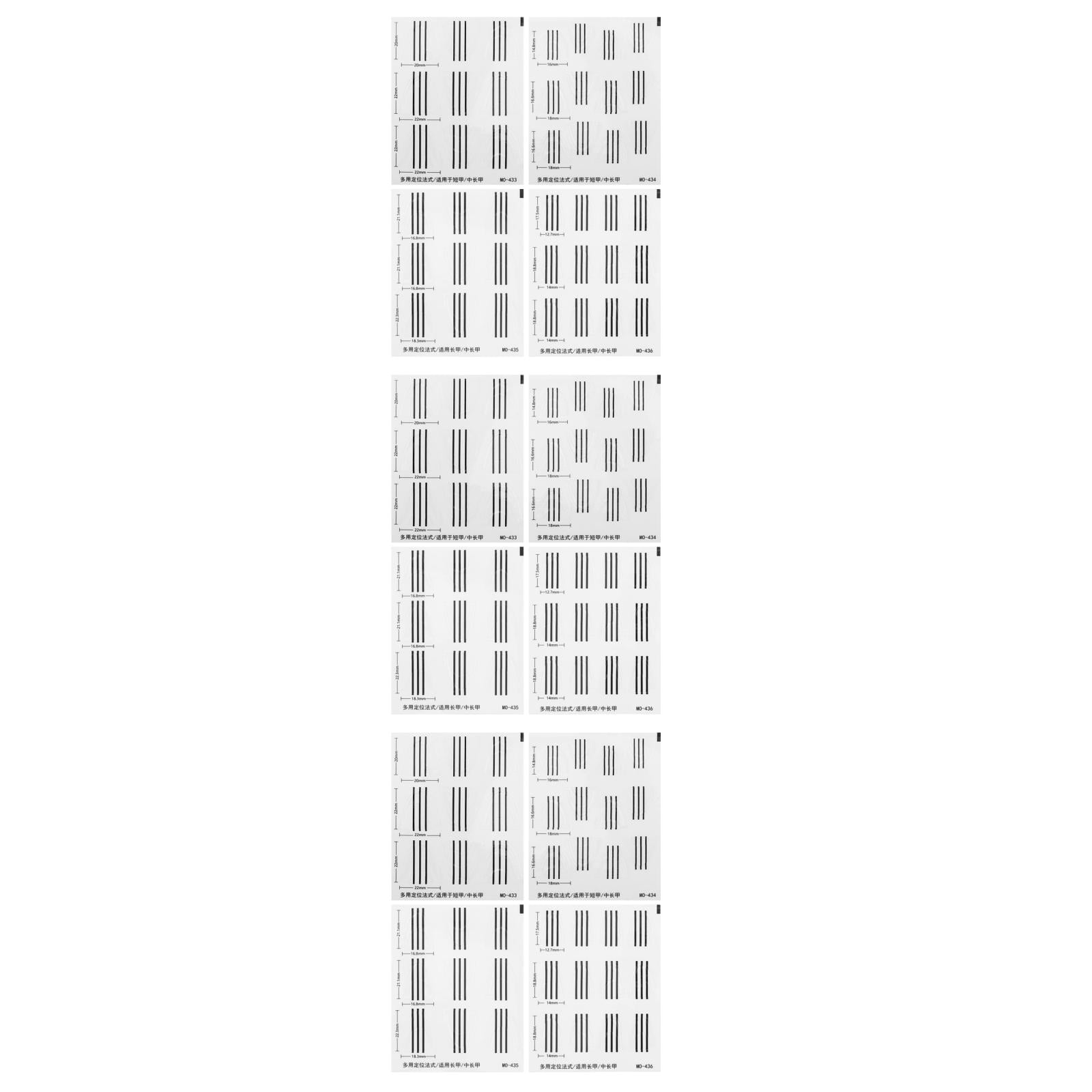 Worgeous 12 Pcs French Manicure Stickers For Precise Nail Art Crescent ...