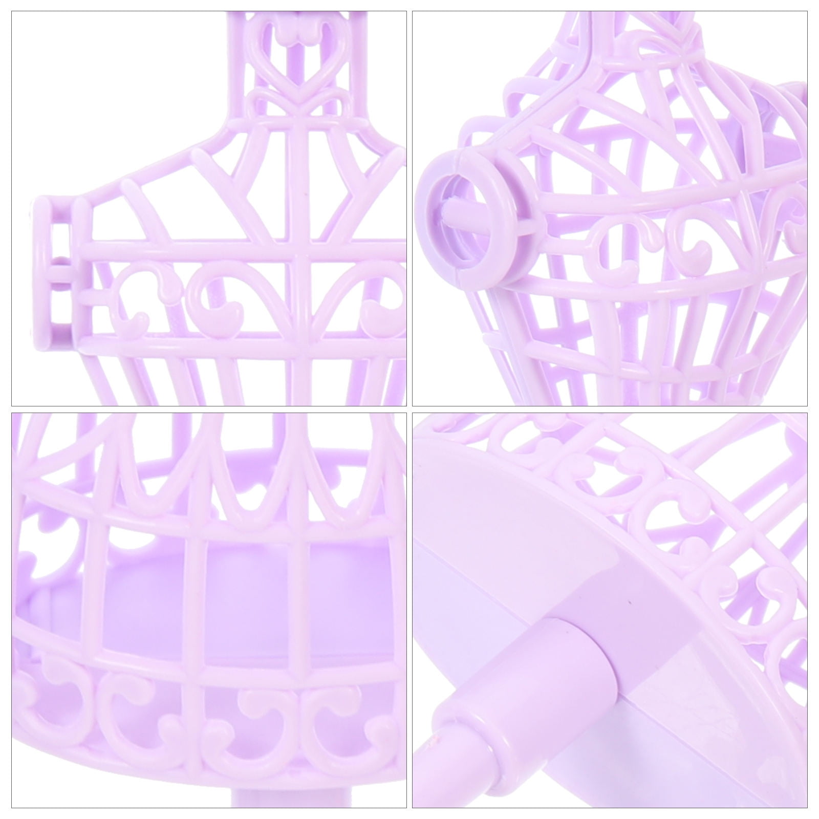 Worgeous 12 Pcs Mini Humanoid Model Clothes Rack Girl Woman - Walmart.com