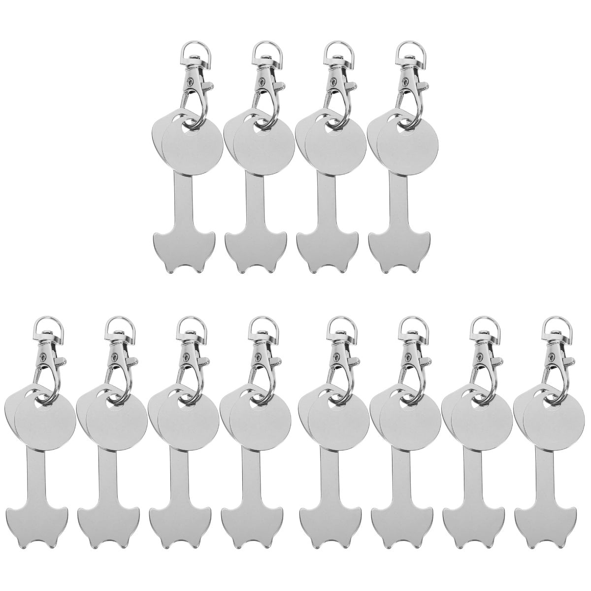 Worgeous 12 Pcs Shopping Cart Key Shopping Trolley Release Key Token ...