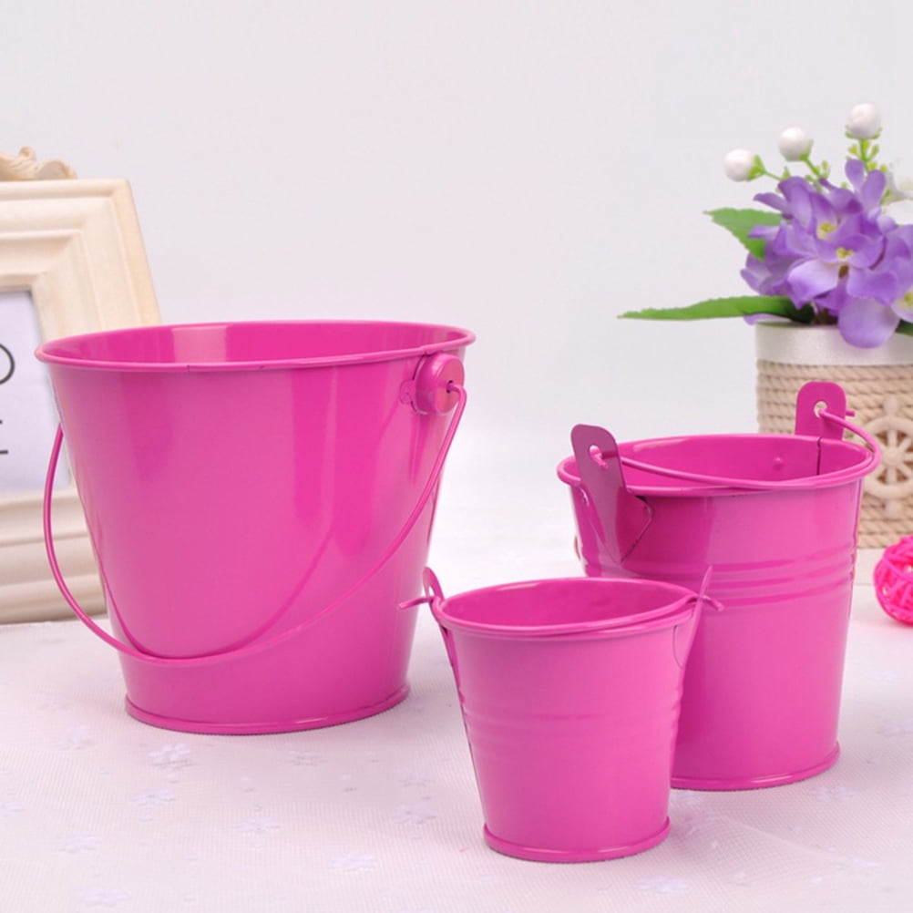 Worgeous 12 Pcs Tin Buckets for Party Parties Pot Succulent Planters ...