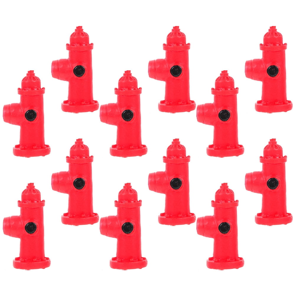 Worgeous 12 Pcs Traffic Sign Model Fire Hydrant Statue Mini Decoration ...