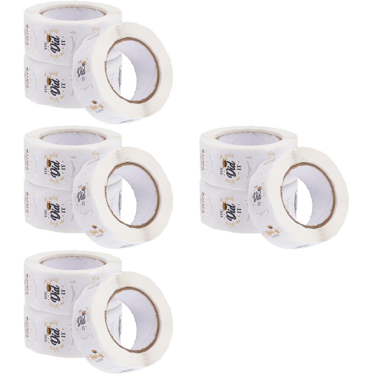 Worgeous 12 Rolls Graduation Sticker Adhesive Graduation Stickers ...