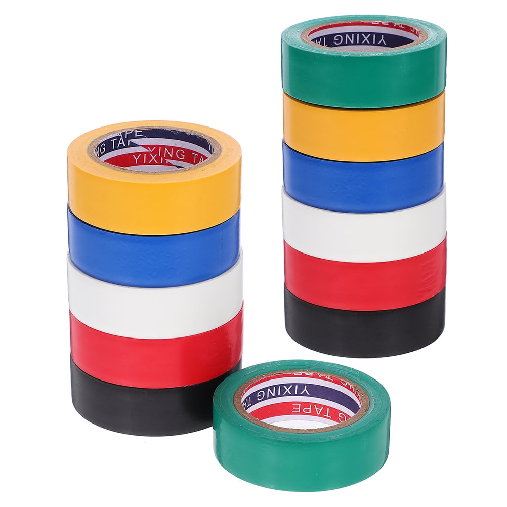 Worgeous 12 Rolls Of Electrical Tapes Electrician Tape High Temp Tapes Wire Tapes Protection ...