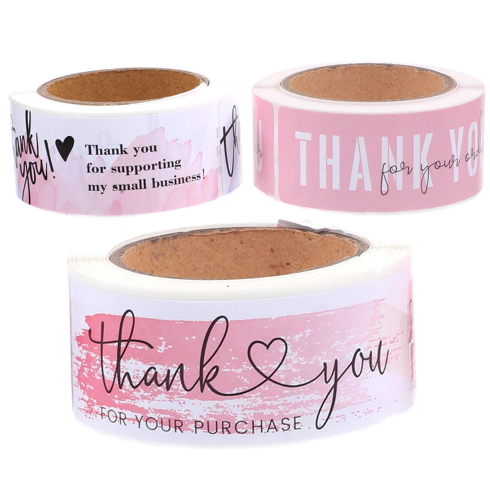 Worgeous 12 Rolls of Thank Themed Roll Stickers Household Gift Stickers ...