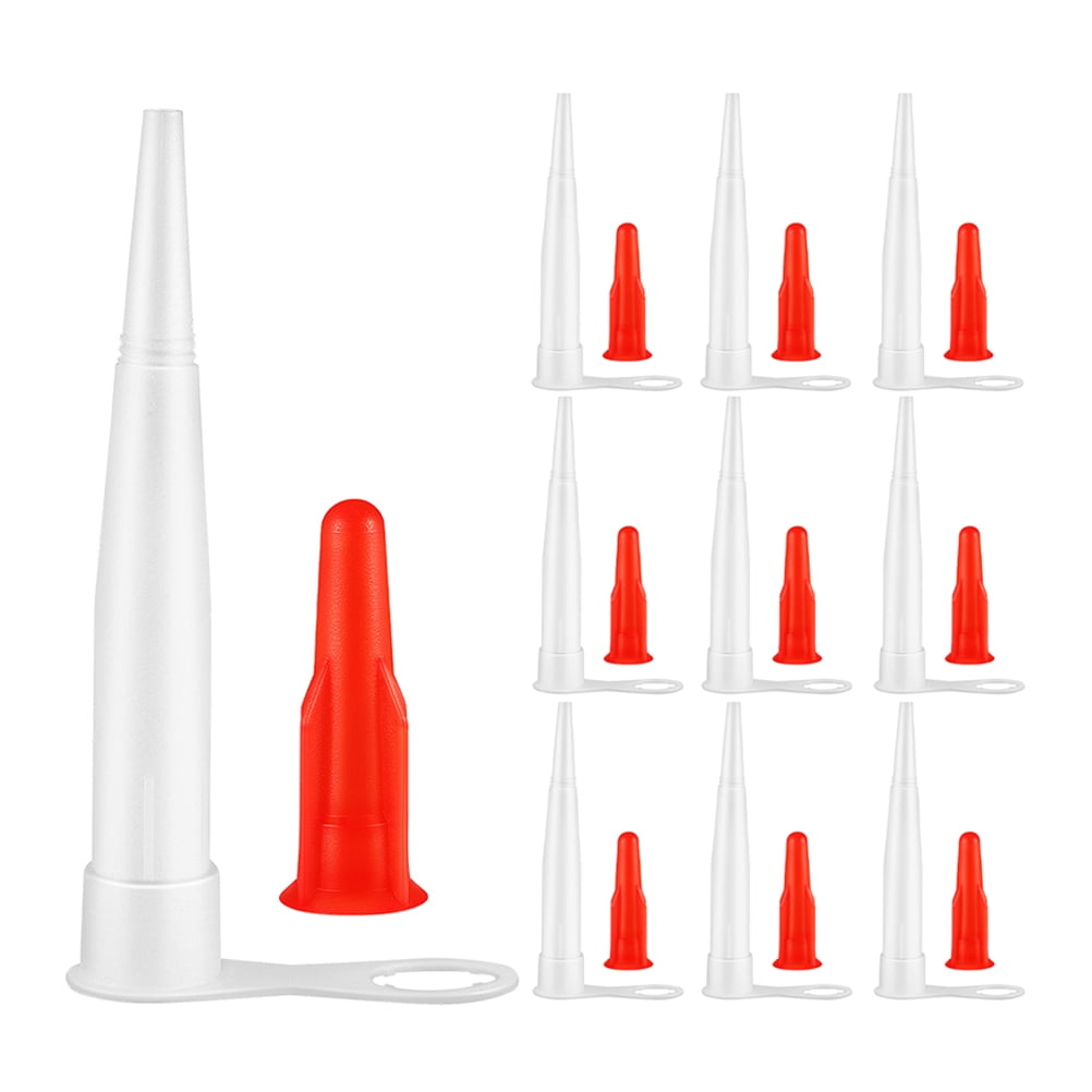 WHAMVOX 12 Sets Reusable Caulking Nozzles and Sealing Caps Replacement ...