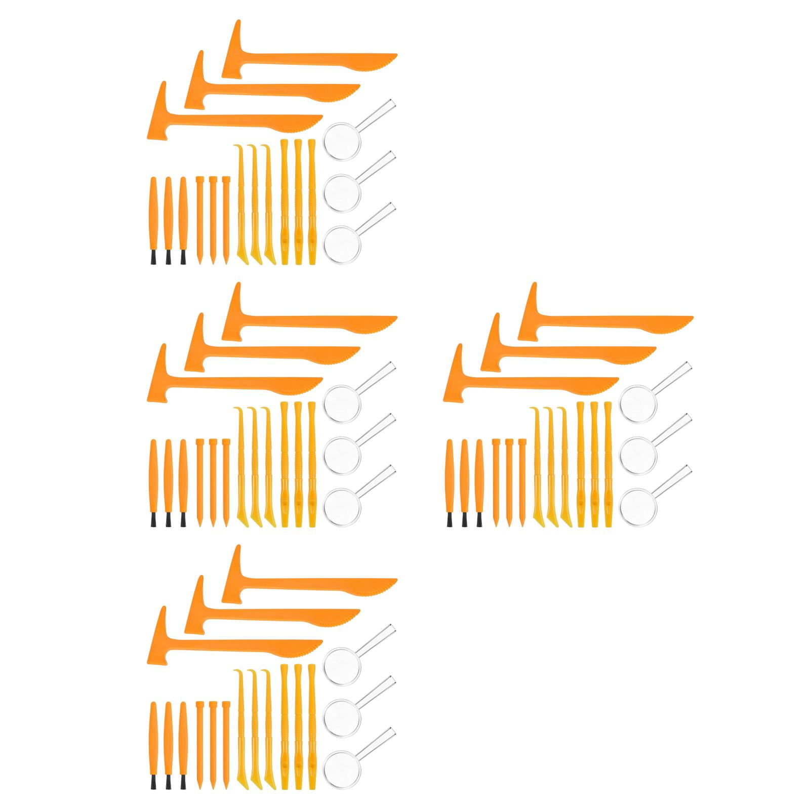 Worgeous 12 Sets Kids Tools Set Plastic Hammer Chisel Brush Scraper ...