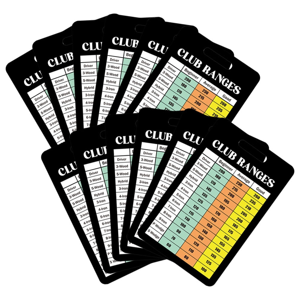 Worgeous 12 Sheet Golf Scorecards And Range Chart Paper Golf Score ...