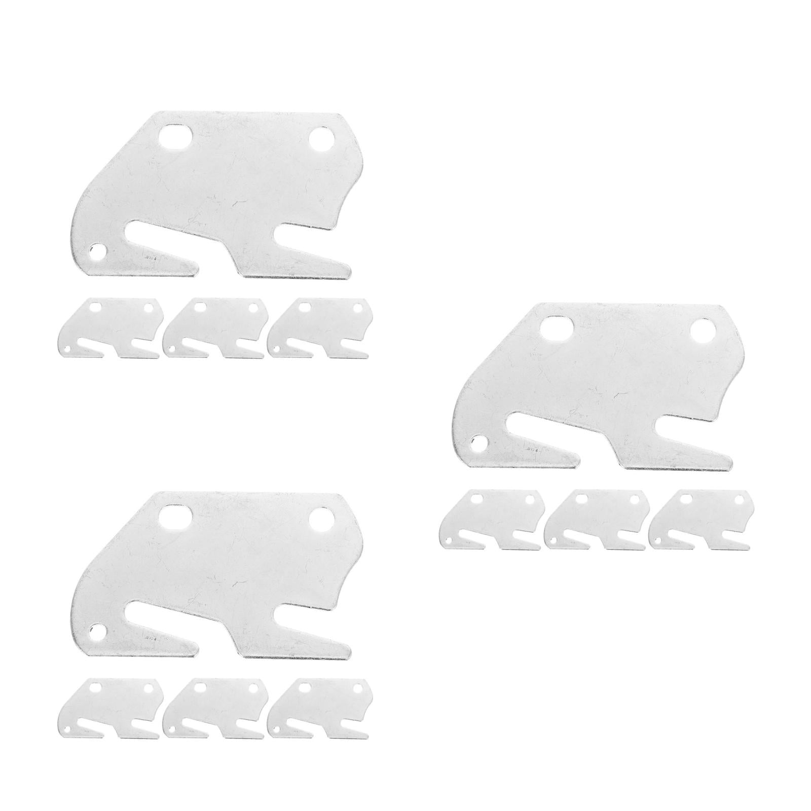 Worgeous 12 pcs Bed Frame Brackets Bed Rail Connector for Headboard and ...