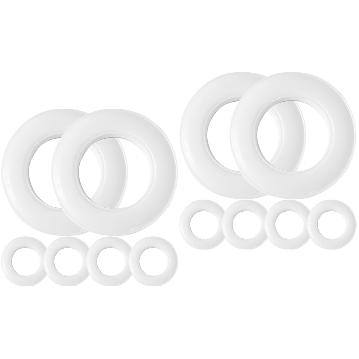 Worgeous 12 pcs Drapery Grommets Reusable Curtain Grommets Plastic ...