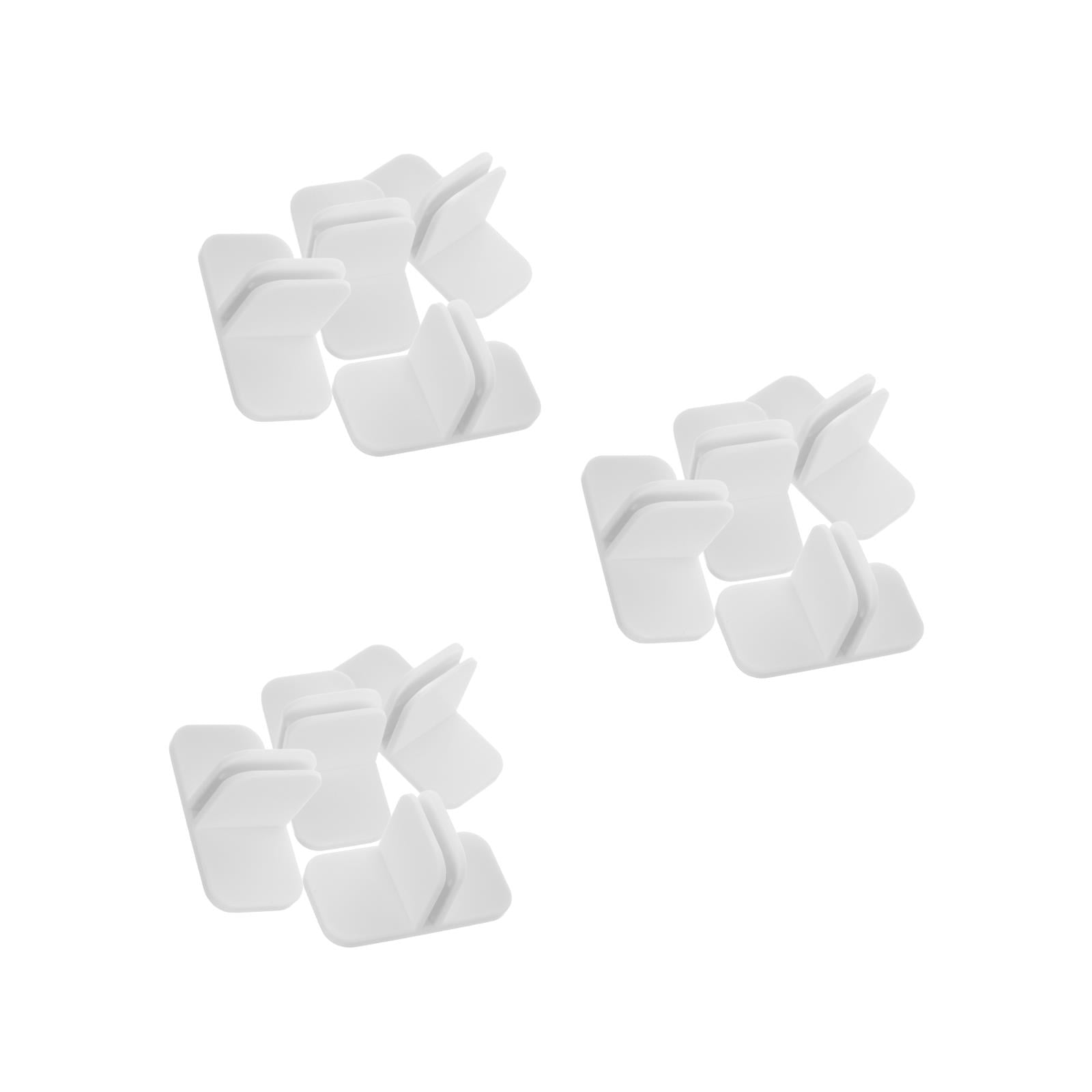 Worgeous 12 pcs Plastic Drawer Divider Holder Clamps Reliable Divider ...