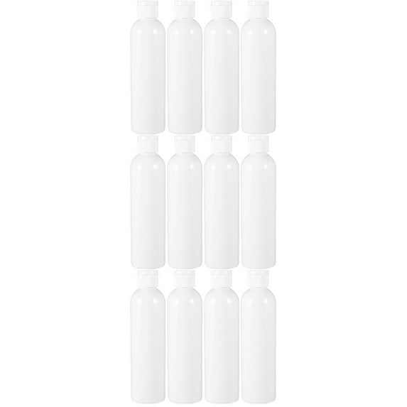 Worgeous 12 pcs Plastic Storage Bottles Lid Containers Subpackaging ...