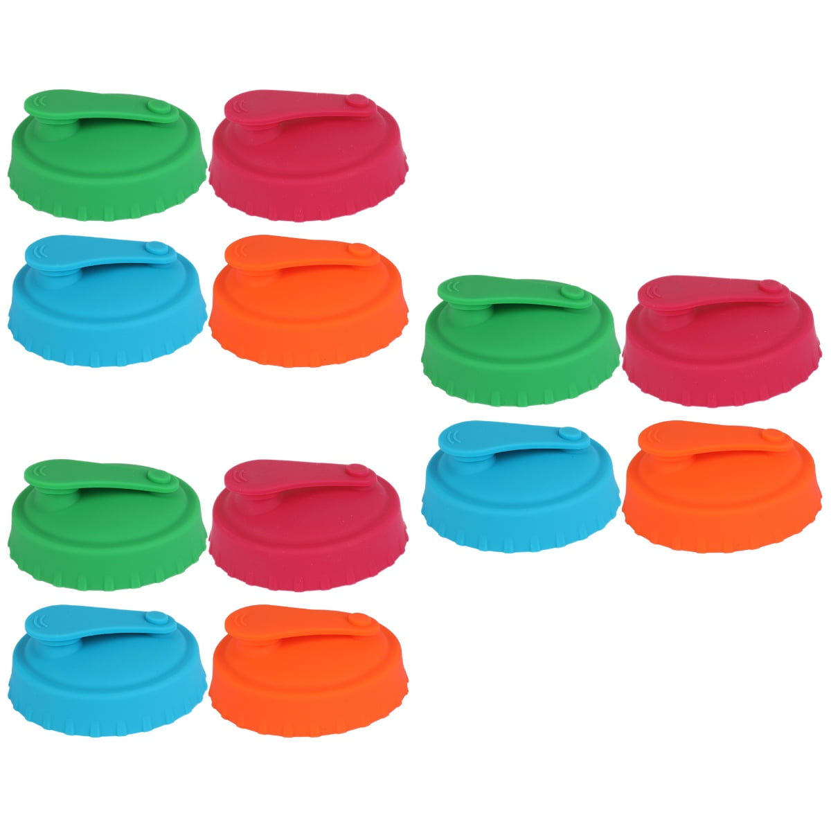 Worgeous 12 pcs Silicone Soda Can Lids Covers Reusable Can Saver ...