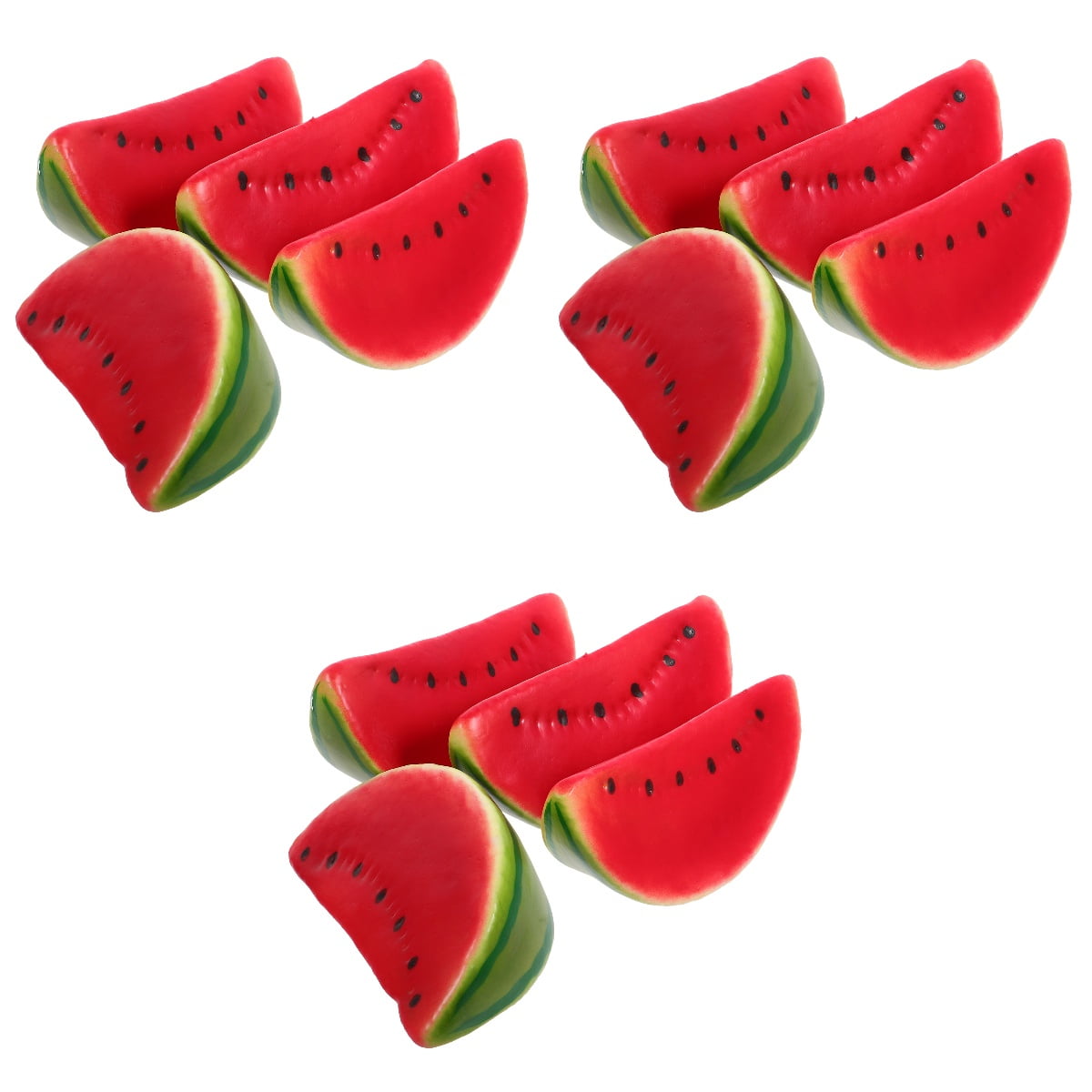 Worgeous 12 pcs Simulation Watermelon Slice Prop Fake Watermelon Slice ...