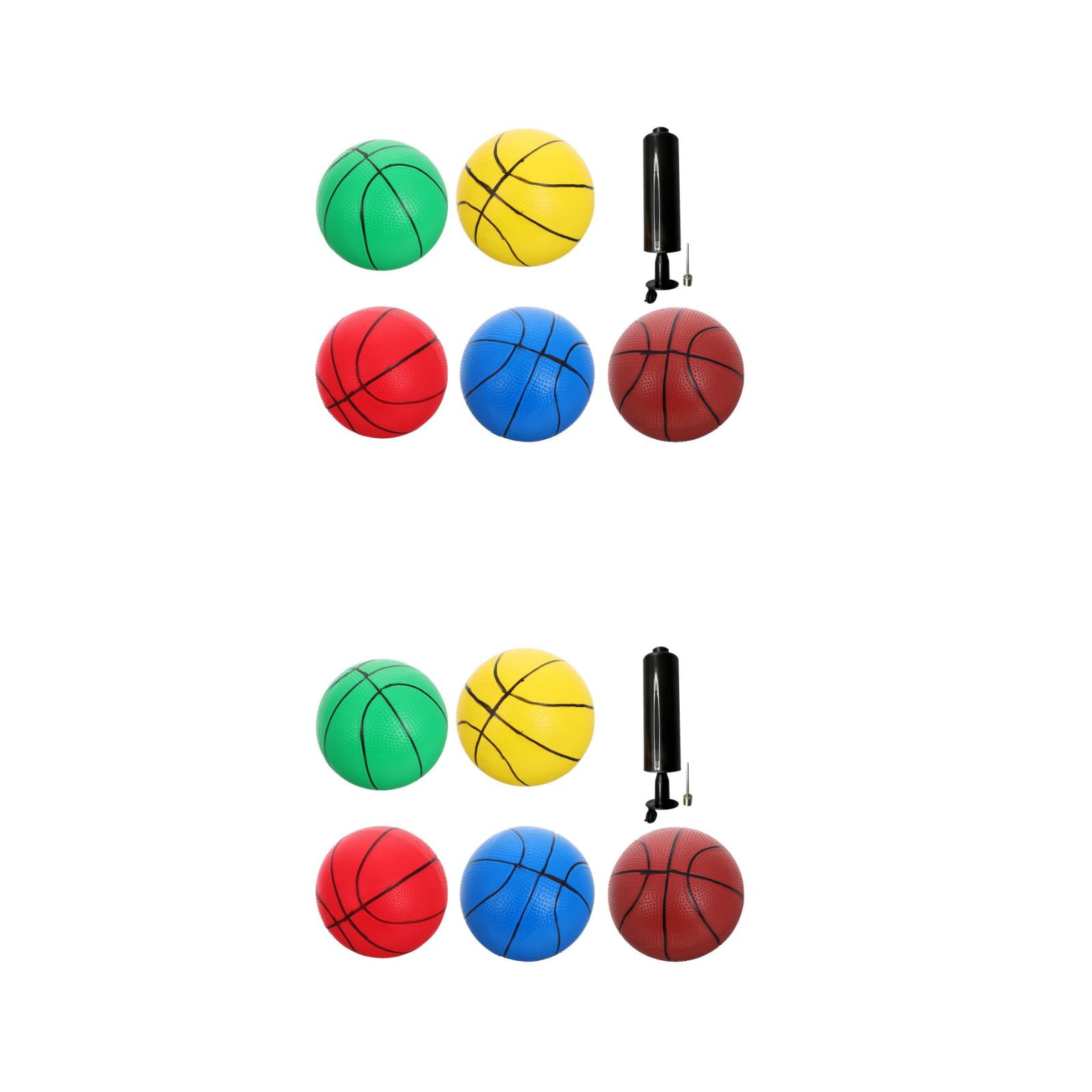 WHAMVOX 12 pcs Mini Basketballs Indoor Hoop Toy with Pump Soft Small ...