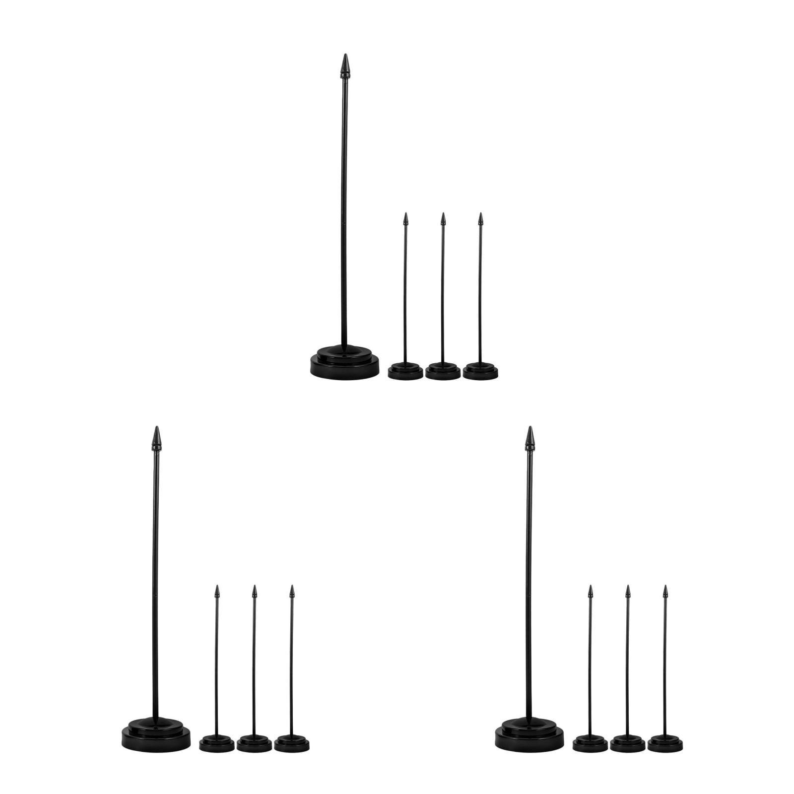 Worgeous 12 pcs Table Flag Stand Desk Flag Holder Flag Pole Holders ...