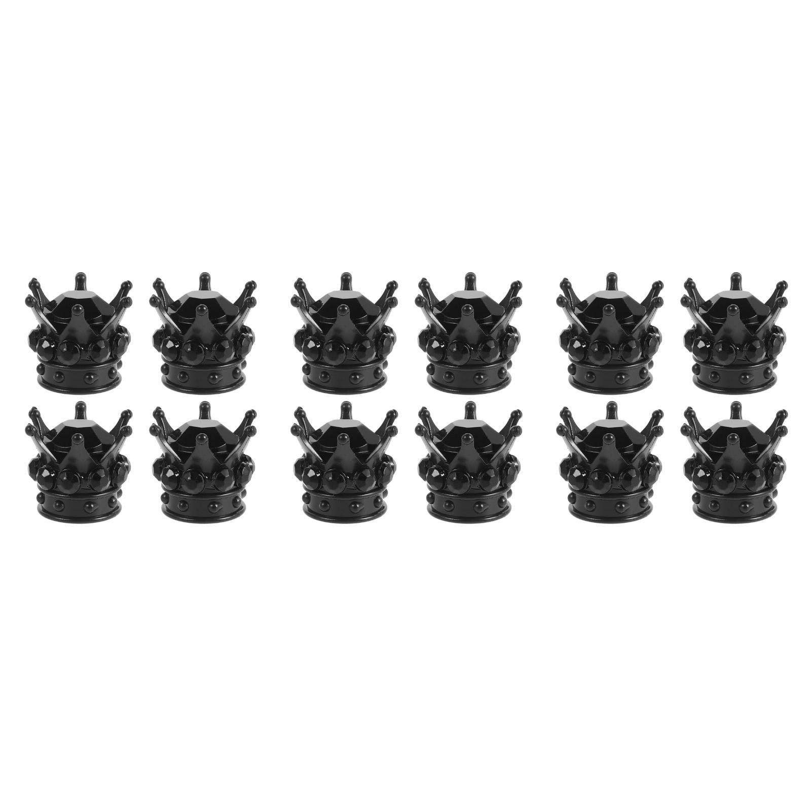 Worgeous 12 pcs Tire Valve Covers Unique Crown shaped Tire Valve Caps ...