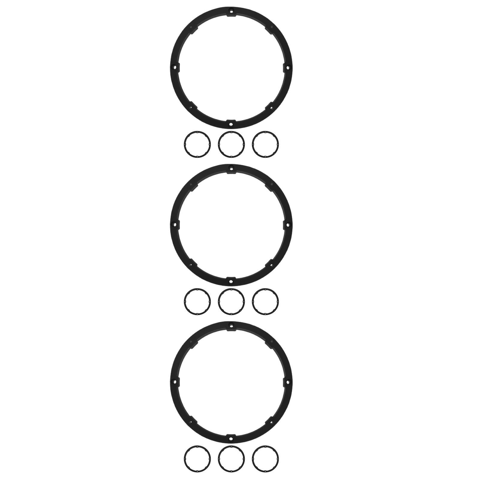 Worgeous 12 pcs Universal 6.5 Inch Speaker Adapter Spacer Ring Solid ...