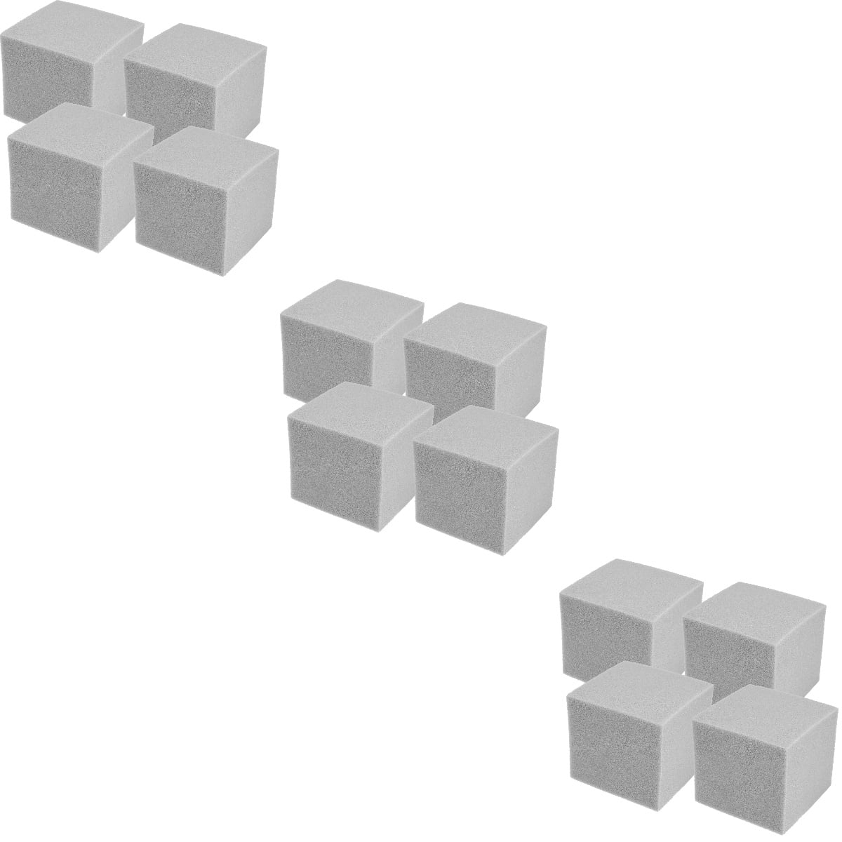 Worgeous 12 pcs Useful Corner Bass Trap Sound Absorbing Acoustic Foamed ...