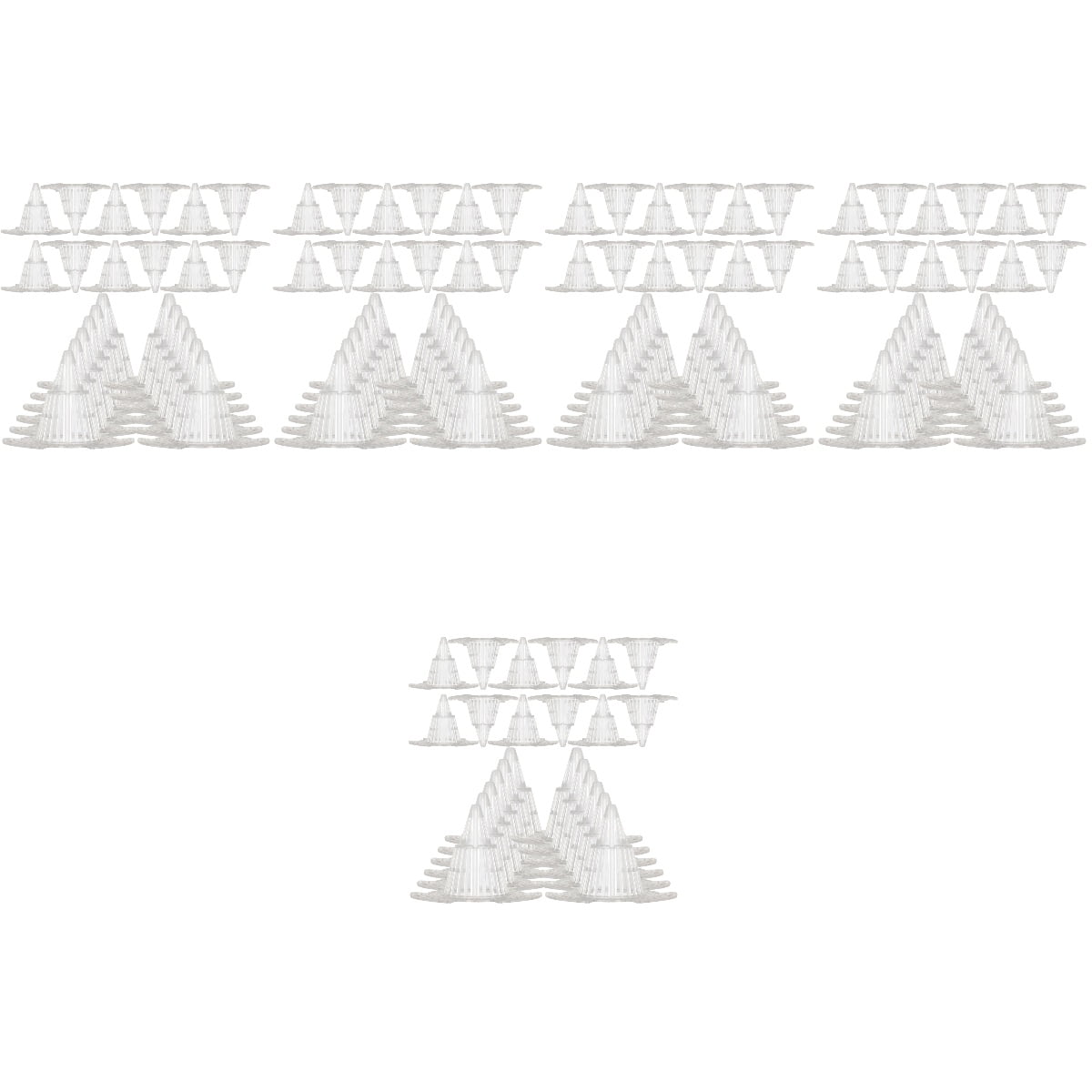 Worgeous 120 pcs Cone Flower Pot Hole Mesh Pads Plastic Mesh Pad ...