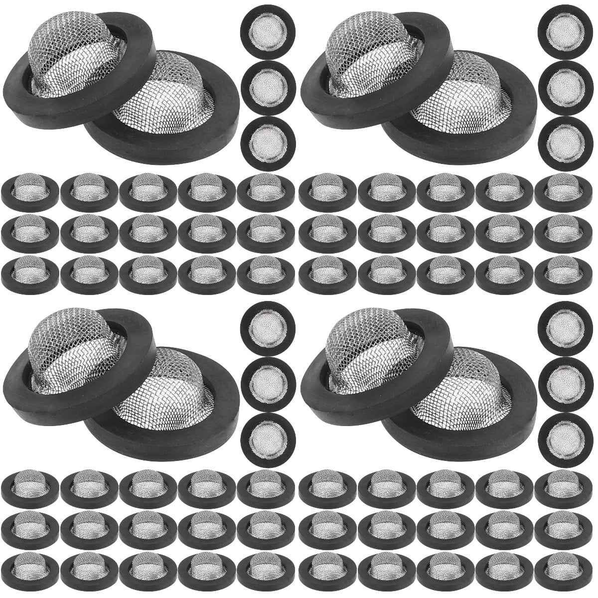 Worgeous 120 pcs Hose Washer 1/2 Inch Inlet Hose Coupling With Strainer ...