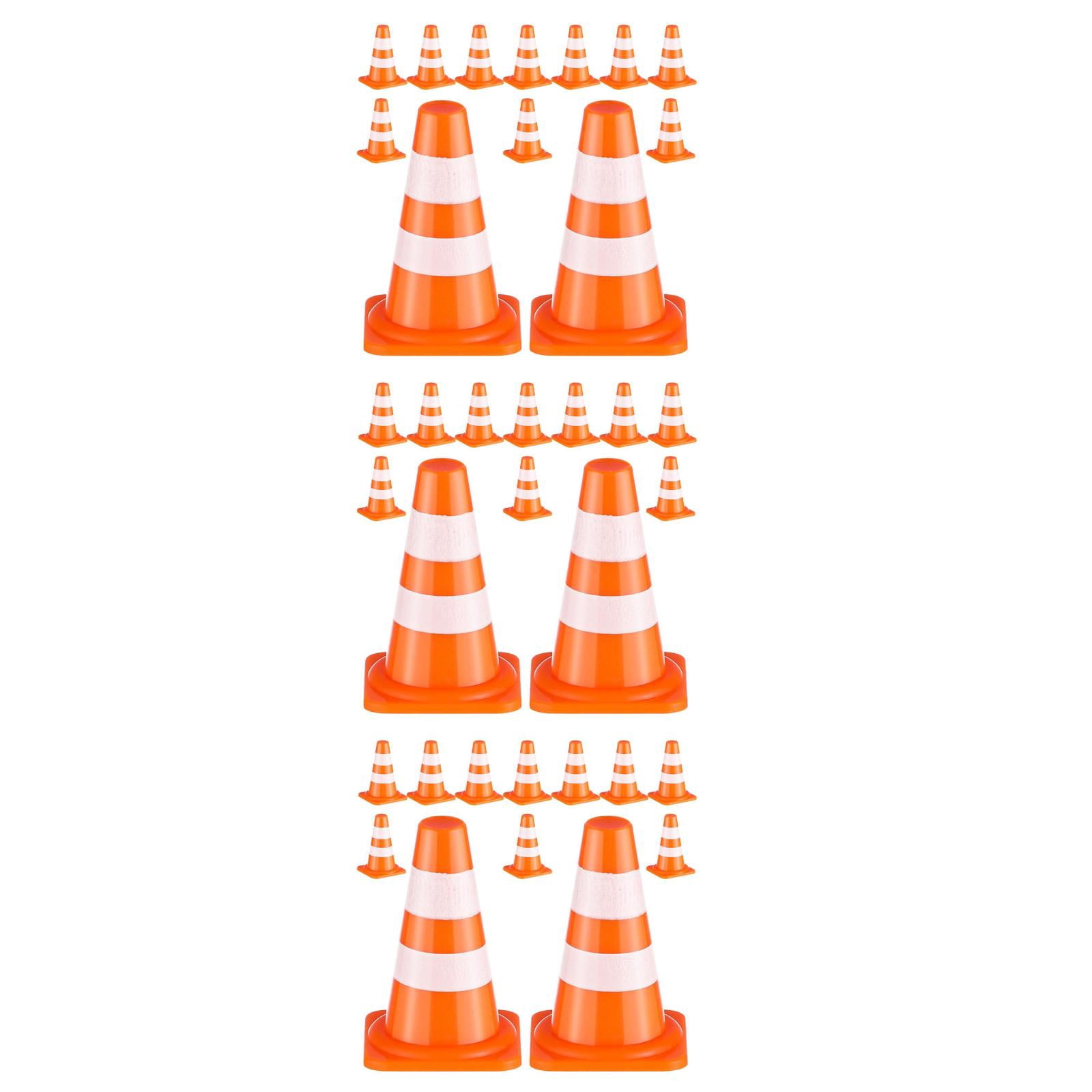 Worgeous 120 pcs Miniature Traffic Cones Road Signs Tiny Simulation ...