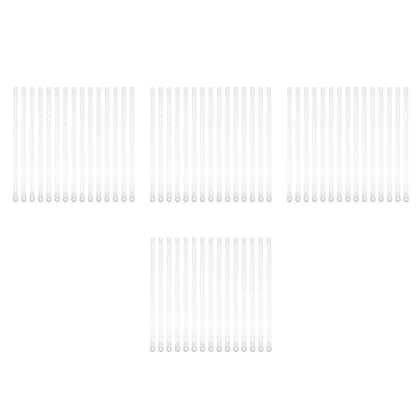 Worgeous 120 pcs Plastic Hanger Display Strips Reusable Plastic Hanger ...