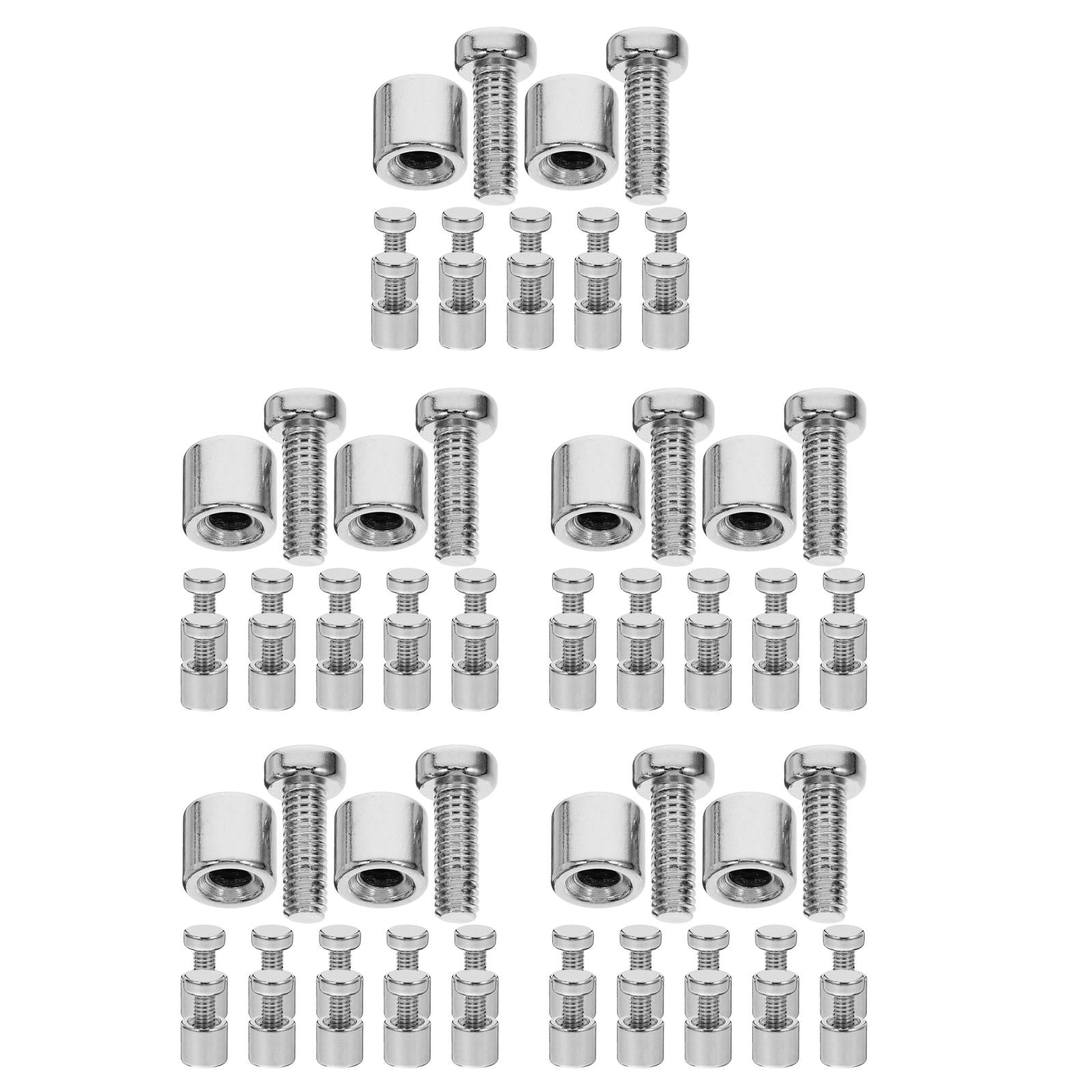 Worgeous 120 pcs Standoff Mounts Glass Sign Standoff Mounting Hardware ...