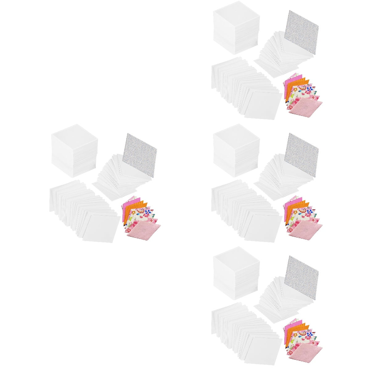 Worgeous 1200 Pcs Paper Piecing Shapes Quilting Templates Sewing ...