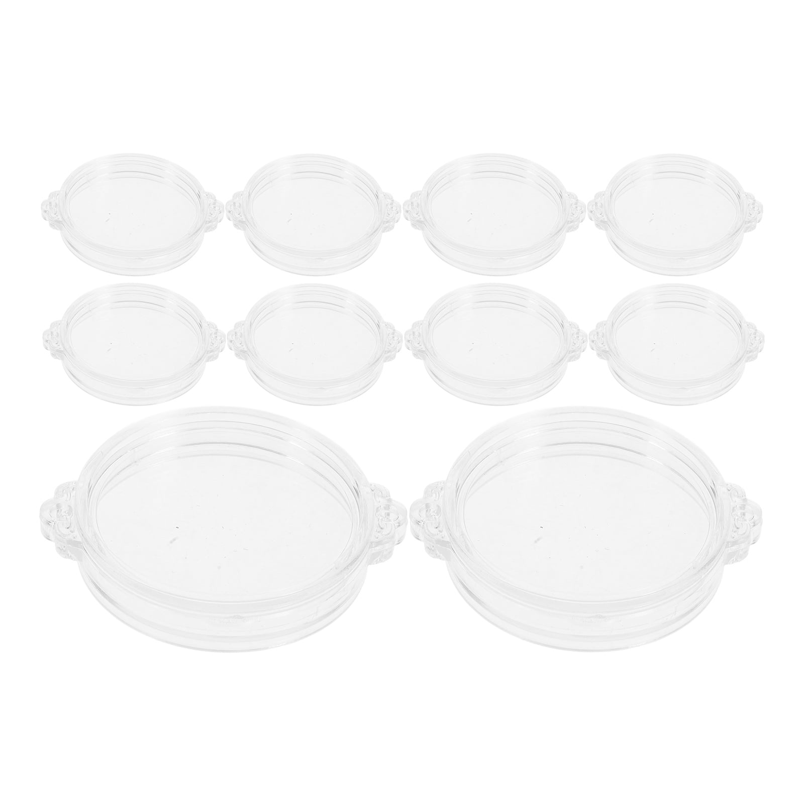 Worgeous 12Pcs Coin Display Capsules Clear Plastic Coin Holder Coin ...