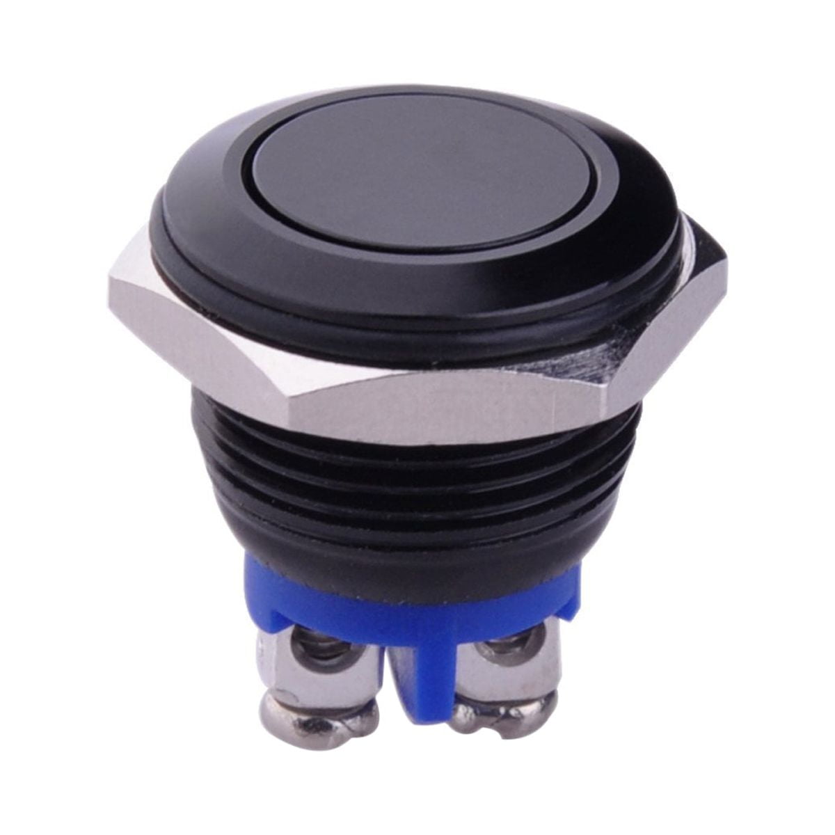 Worgeous 12V Momentary Push Button Switch for Car Use with Metal Shell ...