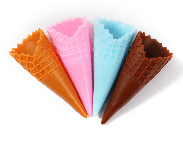 Worgeous 12pcs Artificial Ice Cream Cone Realistic Fake Ice Cream Cone ...