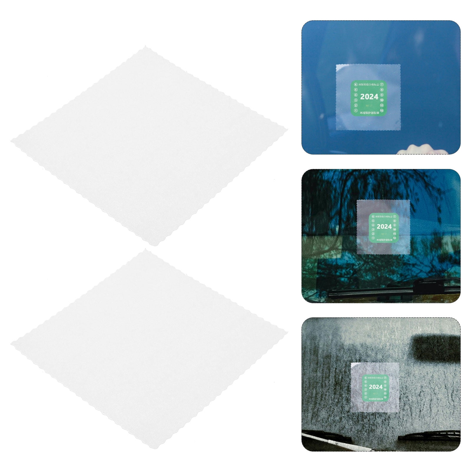 Worgeous 12pcs Car Windshield Static Cling Stickers Clear Window Decals ...