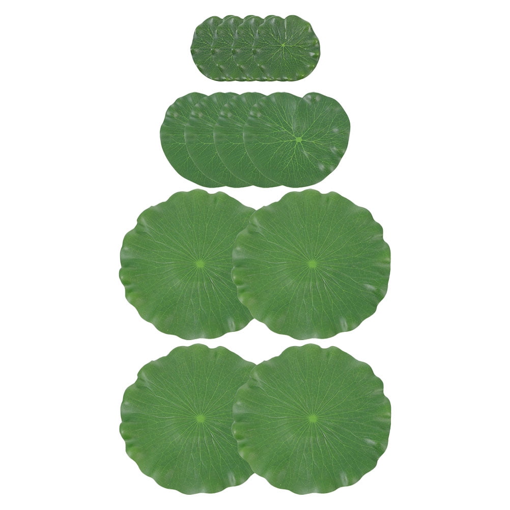 Worgeous 12pcs Floating Lily Pads For Ponds Realistic Lily Pads Leaves ...