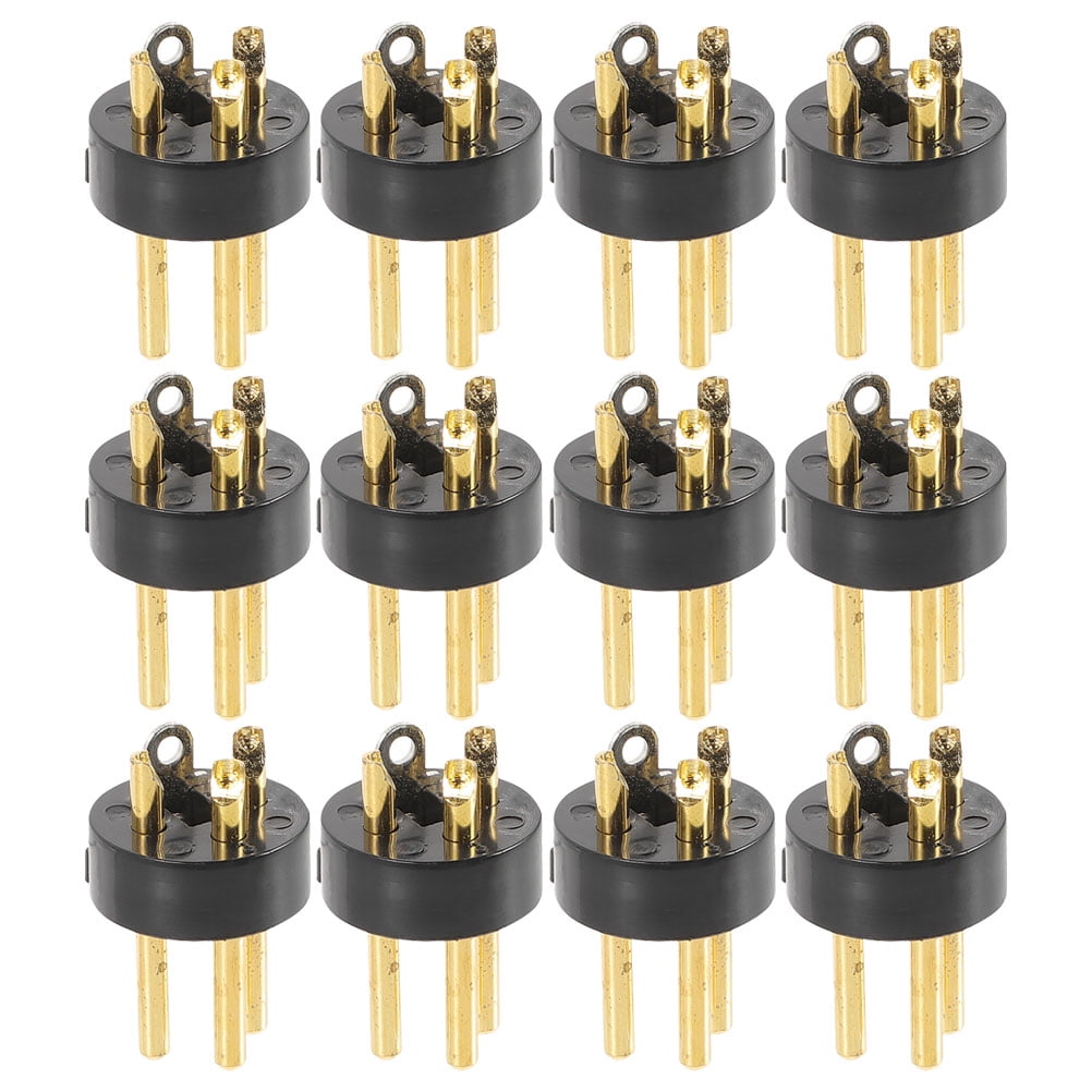 Worgeous 12pcs Mic Three-Pin XLR Connector Wired Connector 3-Pin XLR ...