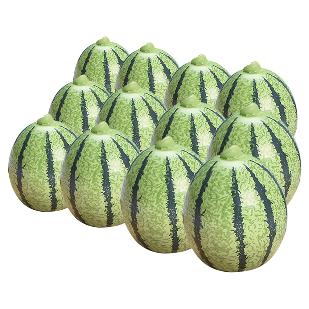 Worgeous 12pcs Mini Artificial Watermelon Models Fake Miniature ...