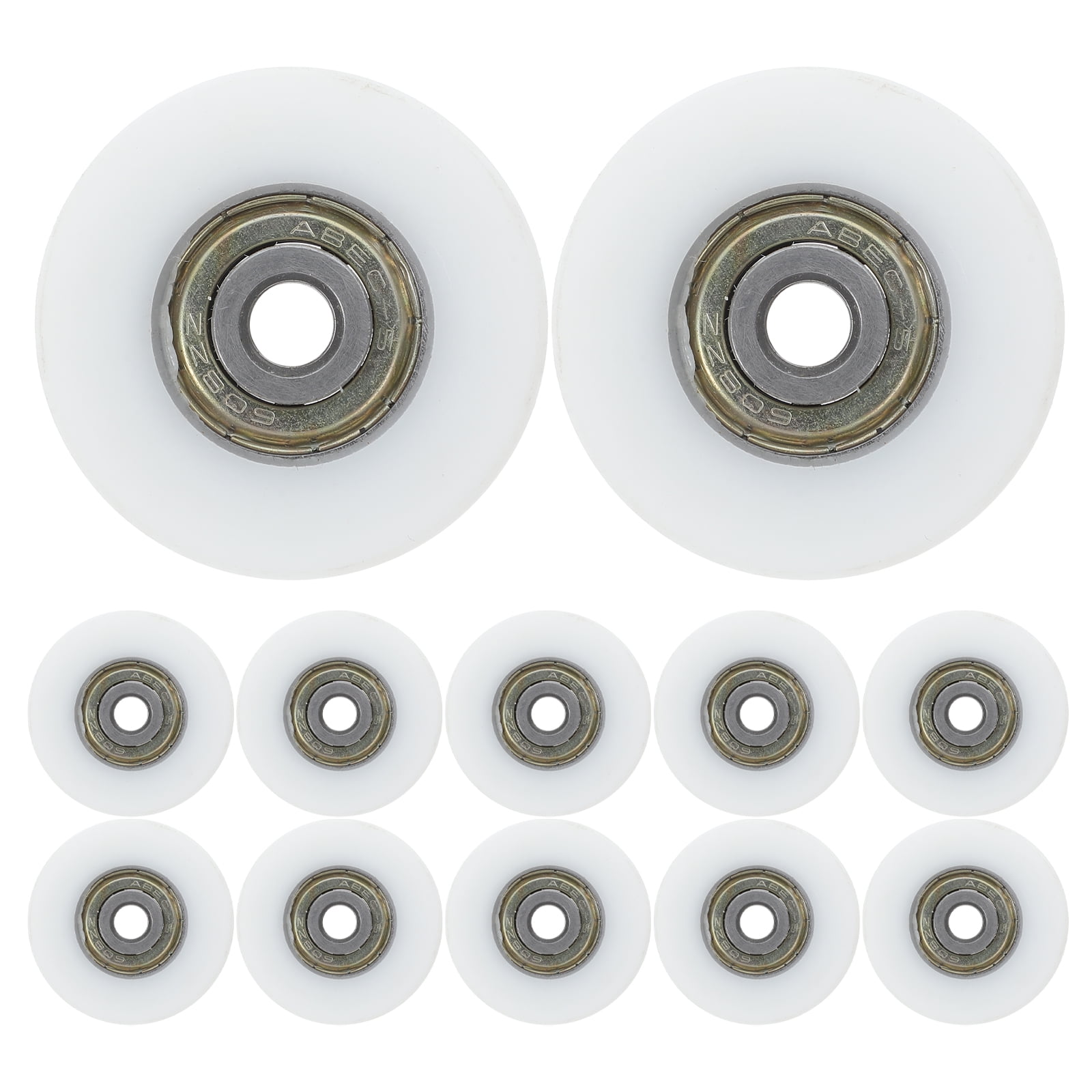 Worgeous 12pcs Sliding Door Wheels U-Shape Groove Pulley Wheel Groove ...
