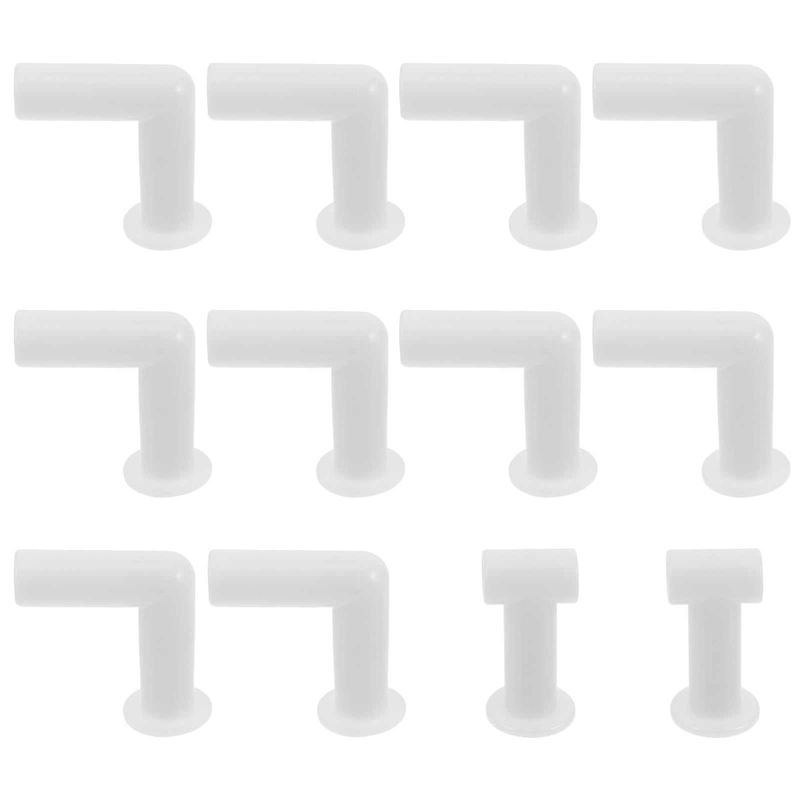 Worgeous 12pcs Supermarket Plastic Railing Connector Pipe Guard Railing ...