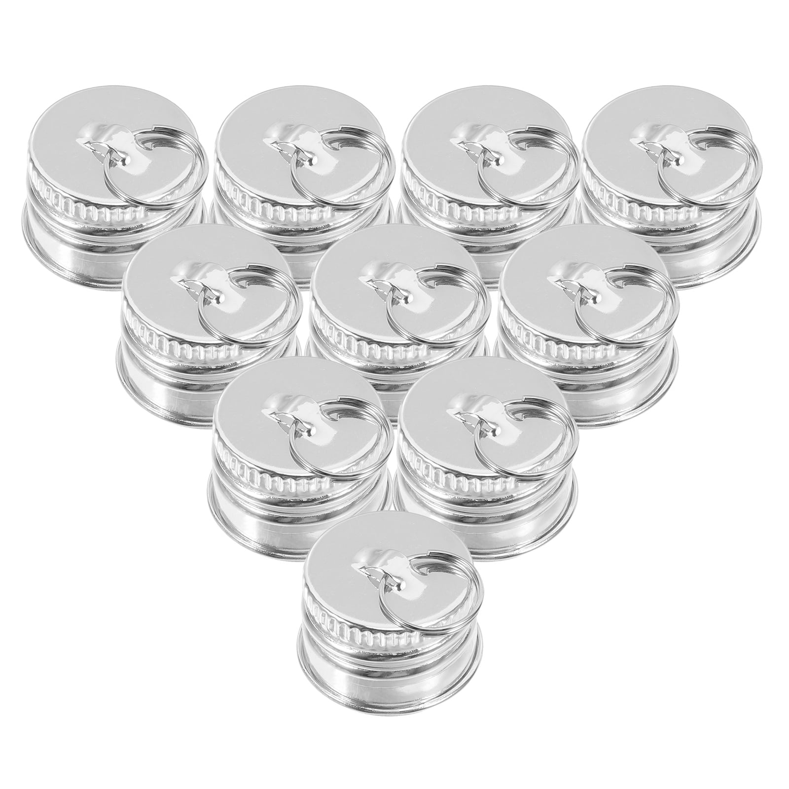 12pcs Universal Threaded Aluminum Caps for Glass Bottles DIY Bulb ...