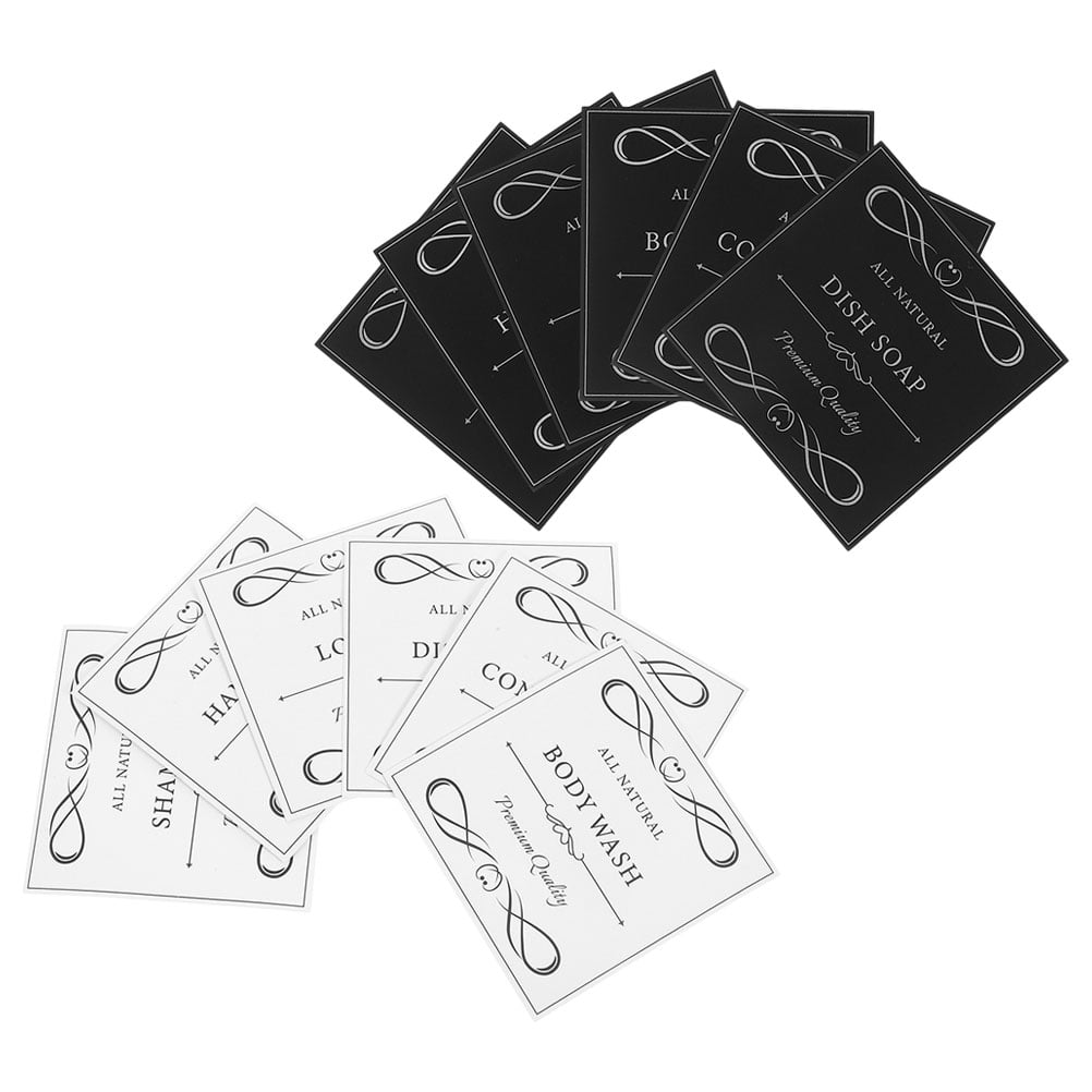 Worgeous 12pcs Waterproof Adhesive Labels For Bathroom Organization ...