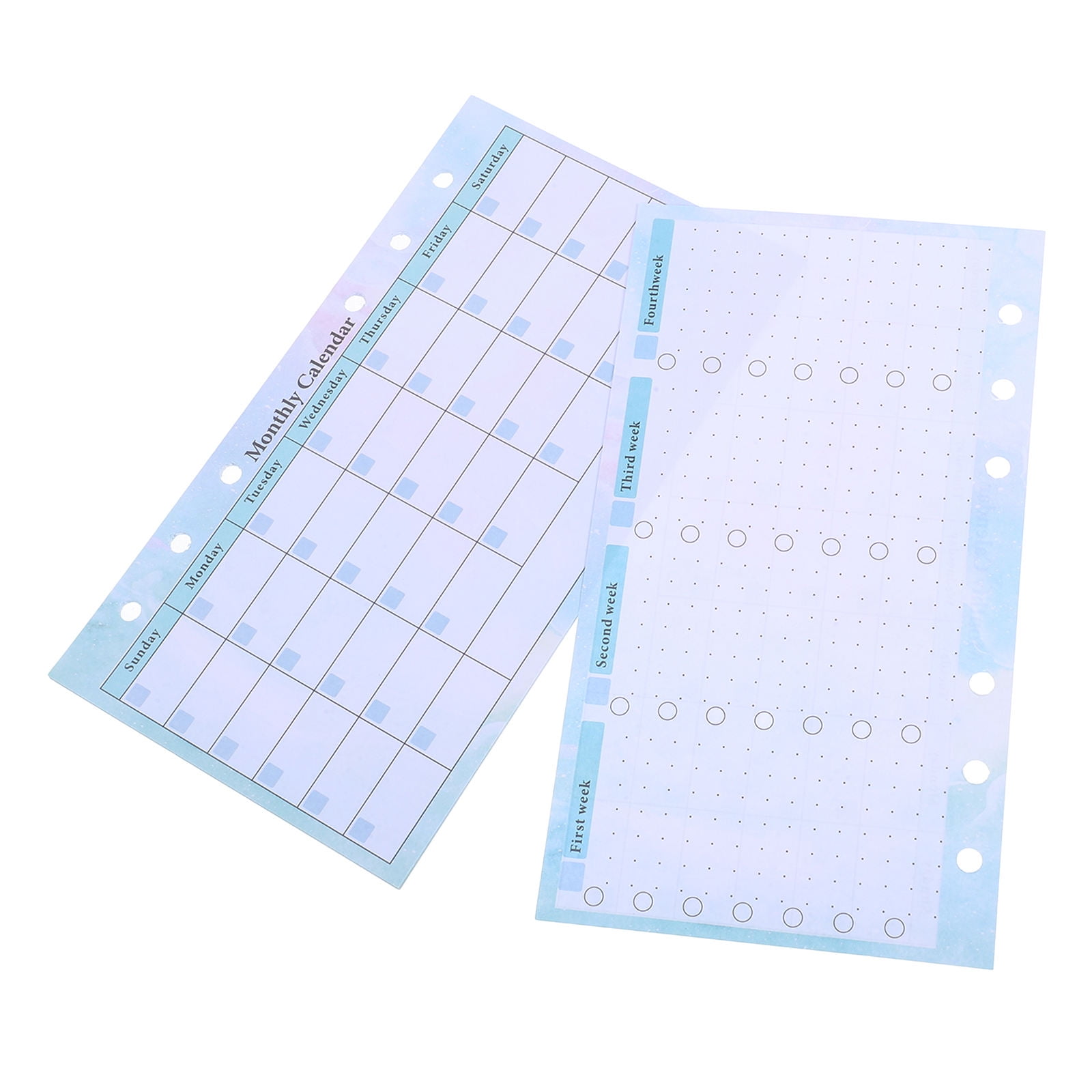 Worgeous 14 Sheets Planner Inserts Undated Weekly Planner Refills 6 ...