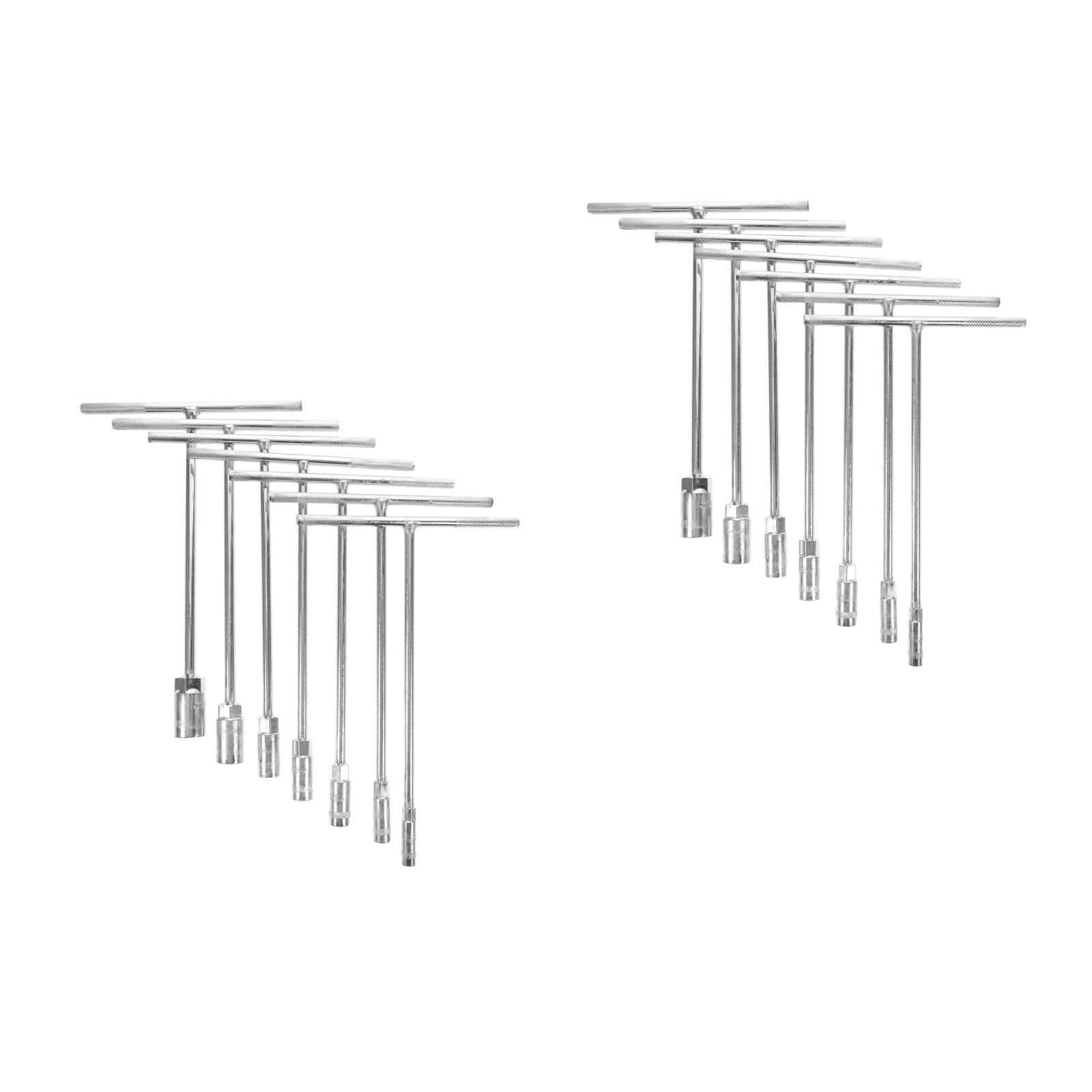 Worgeous 14 pcs T-Handle Socket Wrench Set Universal T-Handle Wrench ...